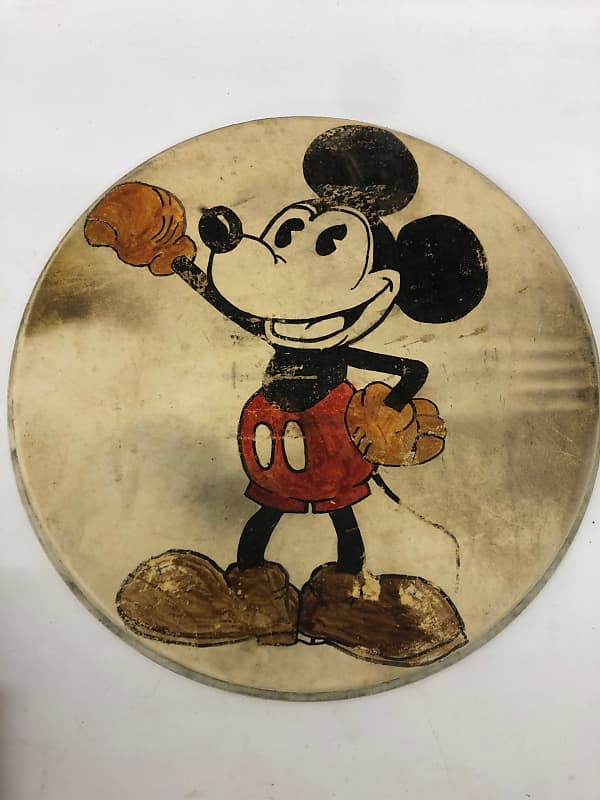 11" Banjo Head Mickey Mouse Custom Painted | Reverb