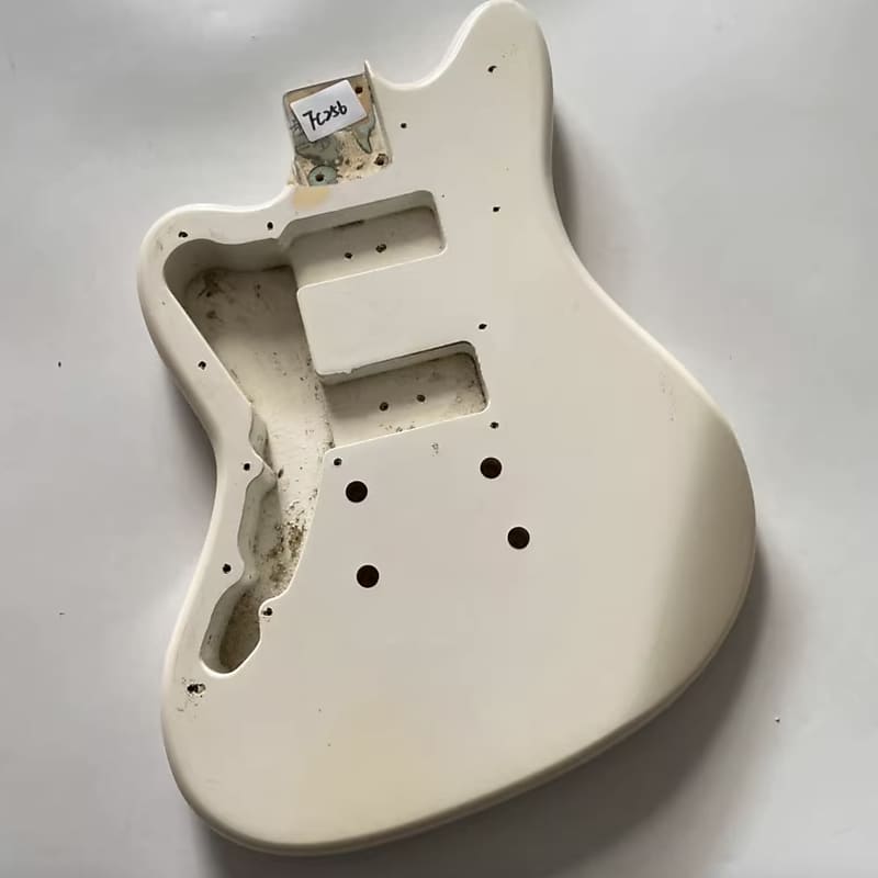 White Left Handed Basswood Jazzmaster Style Guitar Body | Reverb