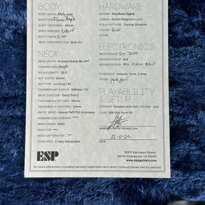 ESP USA M-II Tiger Eye Sunburst Flamed Maple Floyd Rose SD2 | Reverb