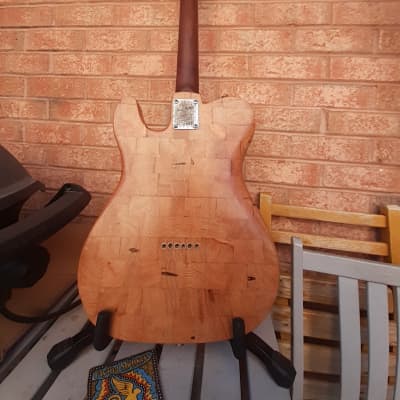 BadBrian Custom Handmade Reclaimed Wood Telecaster | Reverb Canada