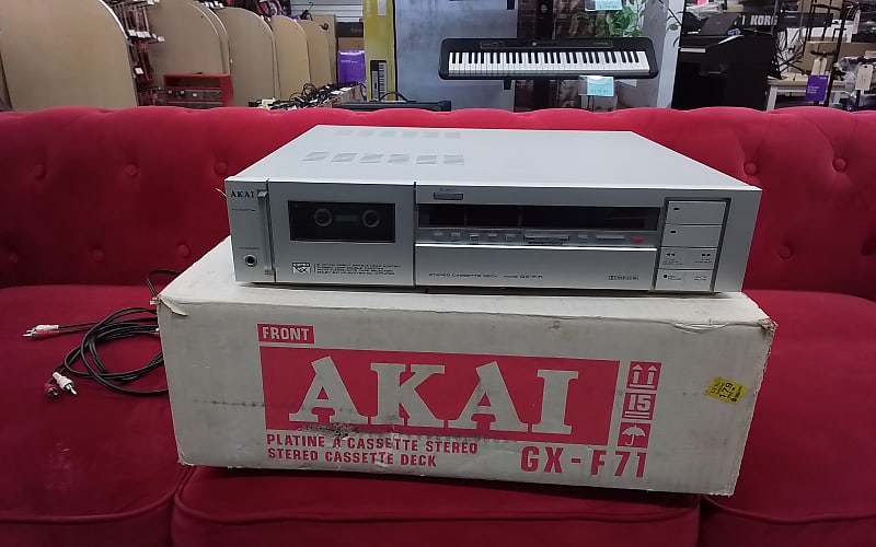 Akai GX-F71 Cassette Deck 1980s - Silver | Reverb