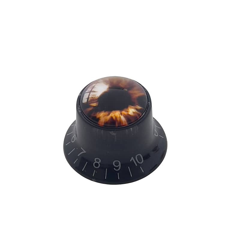 Dragon Eyes (Serpent - Brown - Black) - Custom Guitar Knobs - | Reverb