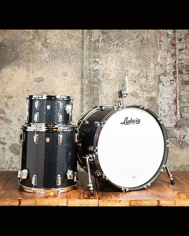 Ludwig Legacy Mahogany 3-Piece Drum Set - Hybrid Black | Reverb