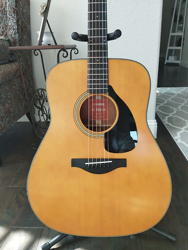Yamaha FG3 Red Label Acoustic Natural 2022 | Reverb