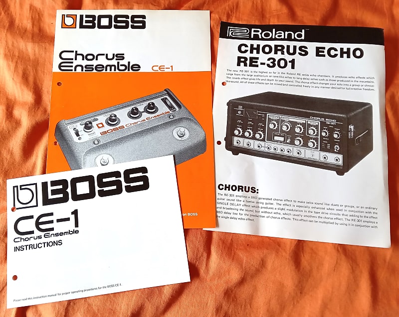 Boss CE-1 Chorus Ensemble & Roland RE-301, Chorus Echo | Reverb
