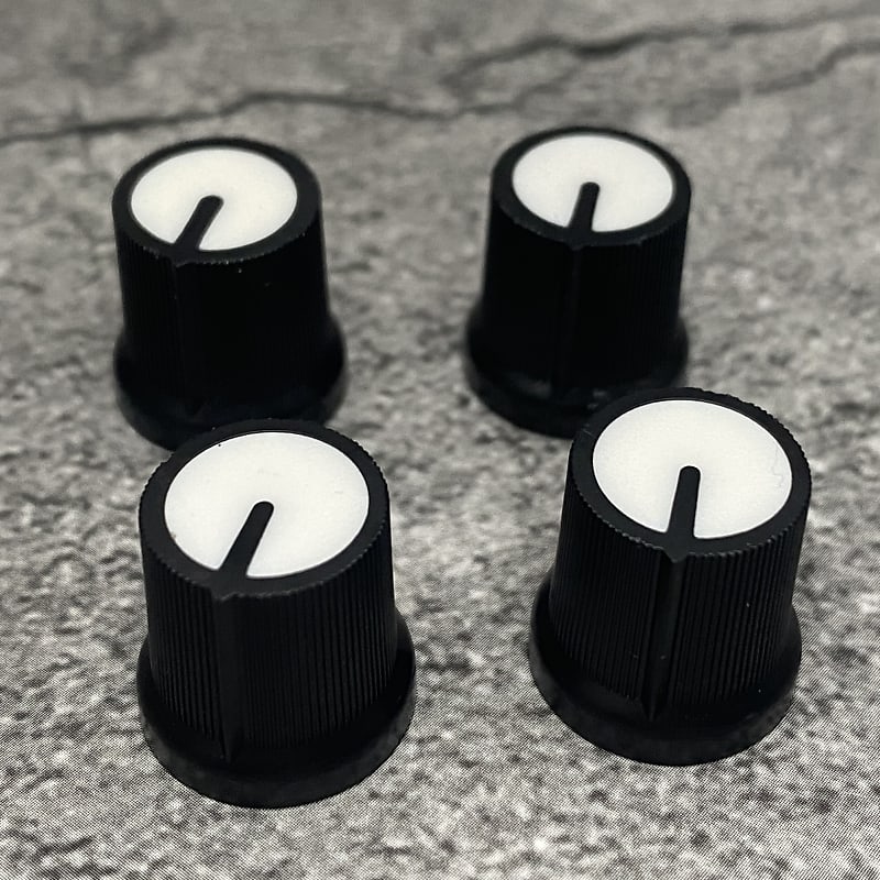 4x White Guitar Fx Effects Pedal Mixer Knobs Mixing Control | Reverb