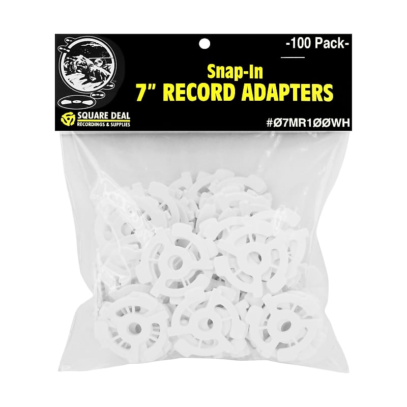(100) 7" Plastic Record Adapter (AKA. "45 Adapter") Inserts - | Reverb