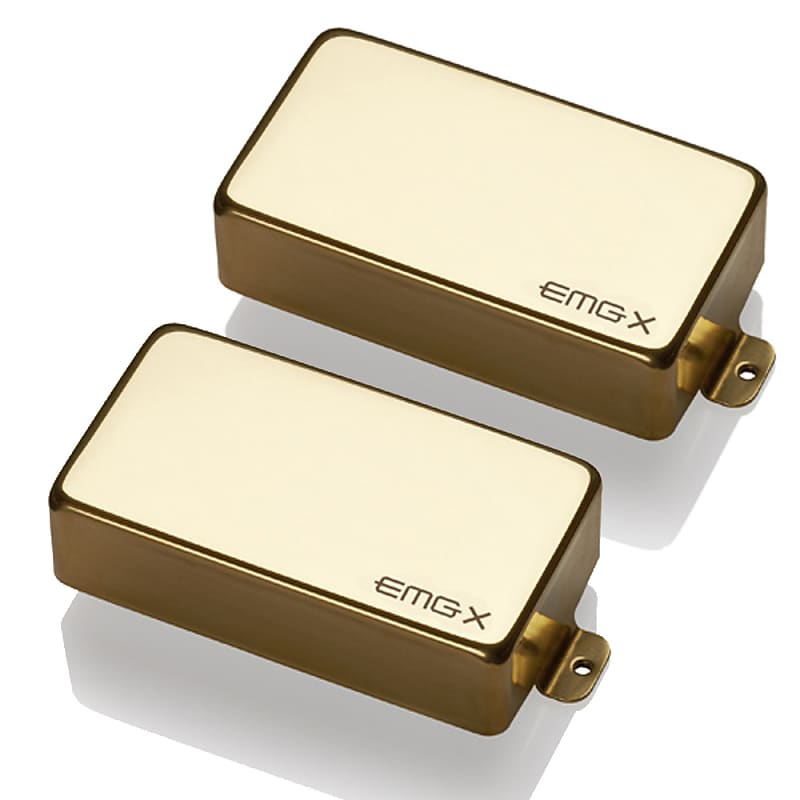 EMG 81X / 85X Humbucker Pickup set - gold active | Reverb UK