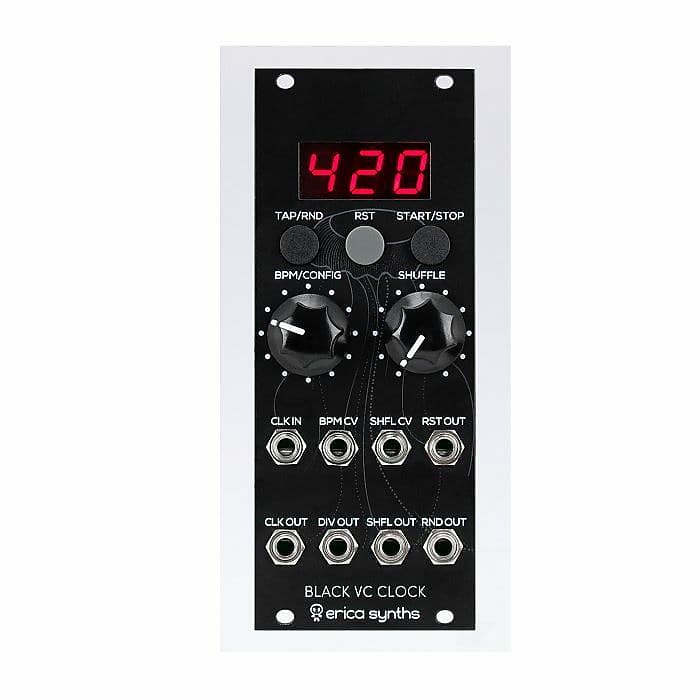 Erica Synths Black VC Clock v2 Clock Generator Module | Reverb