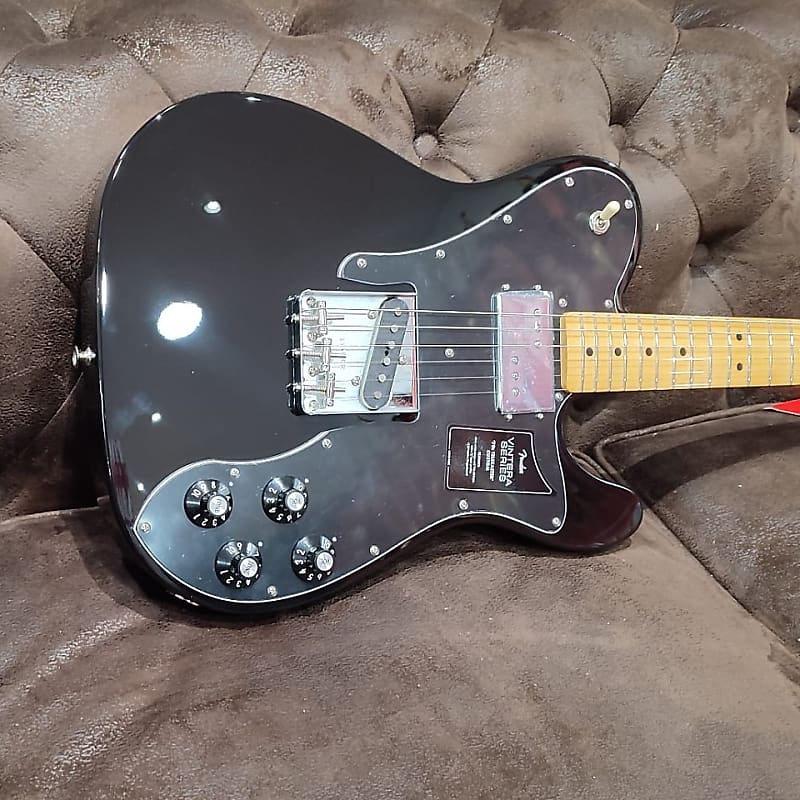 Fender Vintera '70s Telecaster Custom Black | Reverb
