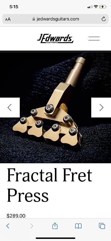 J Edwards Fractal Fret Press 2024 | Reverb