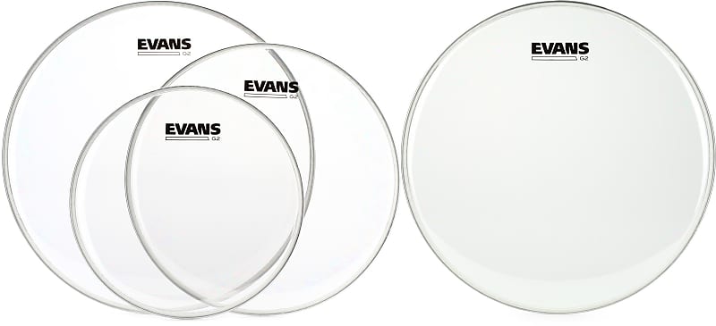 Evans G2 Clear 3-piece Tom Pack - 10/12/14 inch Bundle with | Reverb