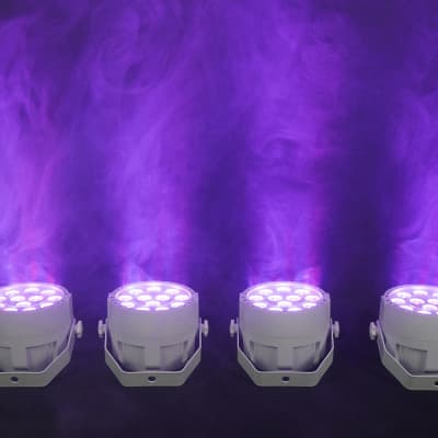 6) Rockville RockPAR TRI LED RGB Compact Par Can DJ DMX Wash | Reverb