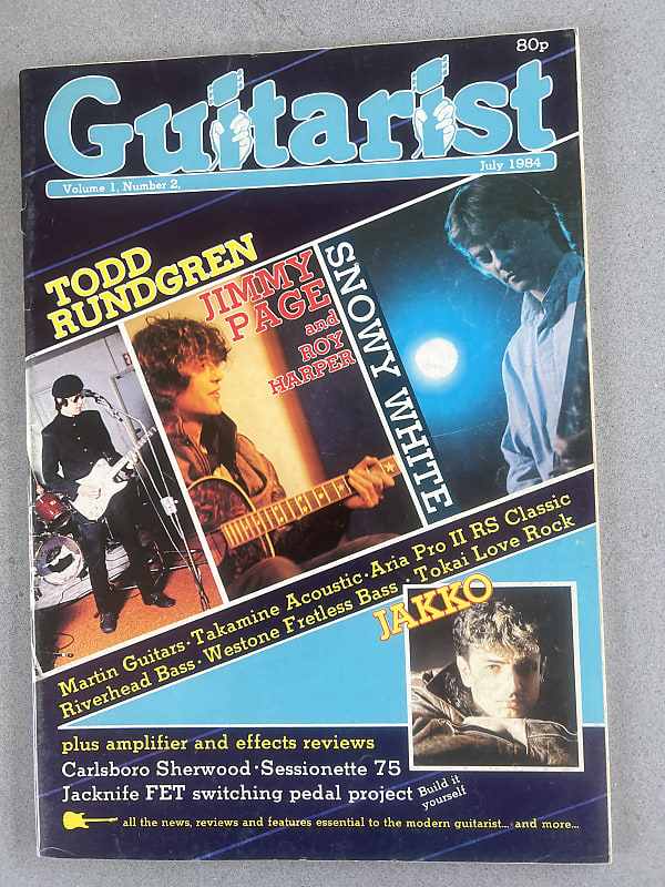 Guitarist Magazine UK Jimmy Page Roy Harper Todd Rundgren | Reverb