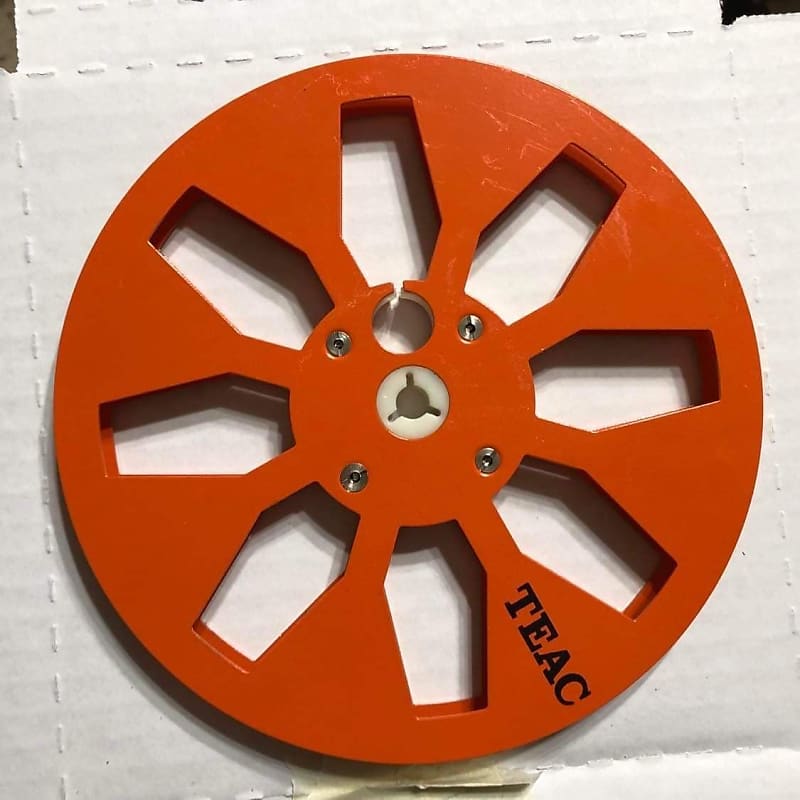 Handmade Take Up Reel To Reel 2022 - Orange Flame | Reverb