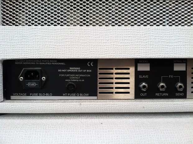 Harry Joyce (hiwatt) Custom White 100w matamp UK | Reverb