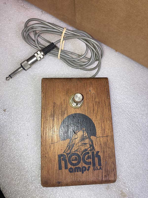 Rock Amps SPST Footswitch 1980s - Wood | Reverb