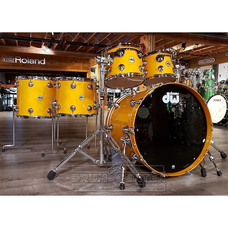 DW Collectors Pure Maple SSC 5pc Drum Set Butterscotch | Reverb