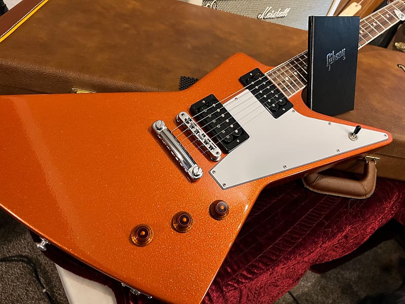 Gibson Mod™ Collection // 70s Explorer - Sparkle Orange | Reverb
