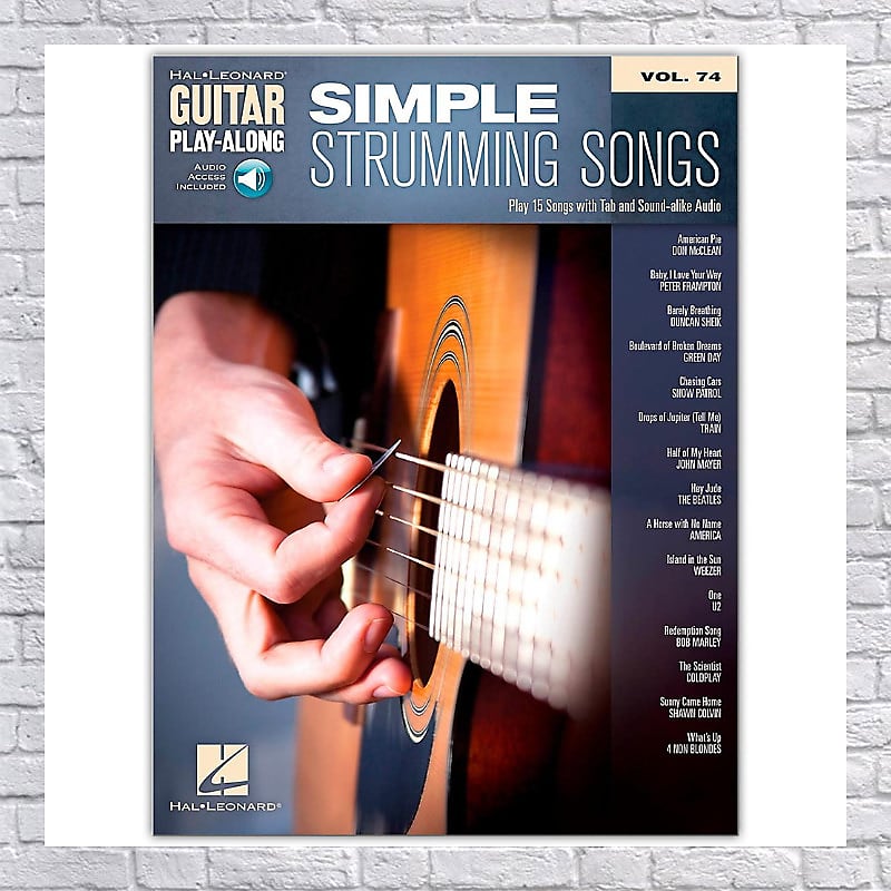 Hal Leonard Simple Strumming Songs Guitar Play-Along Volume | Reverb