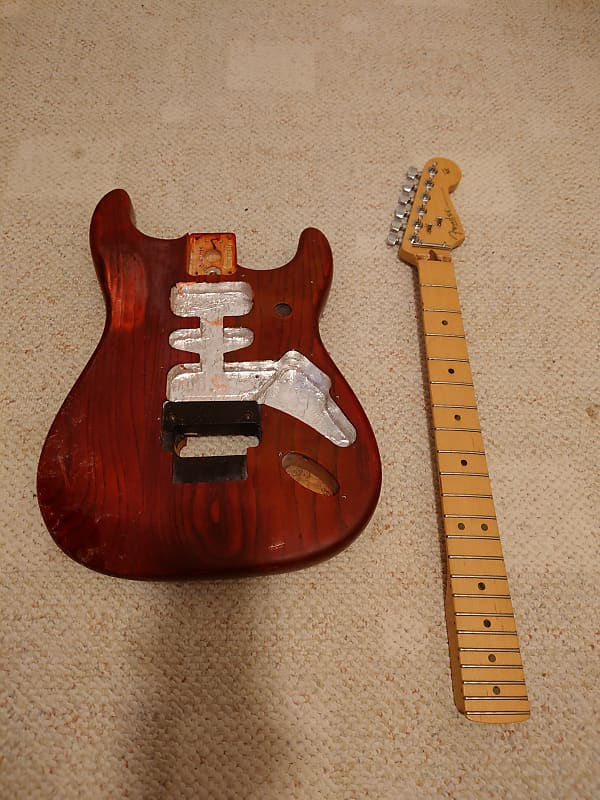2000 USA Fender Lonestar Strat Floyd Rose Route Body and Neck | Reverb