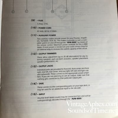 Aphex Surround Decoder AVM-8000 AVM 8000 | Reverb
