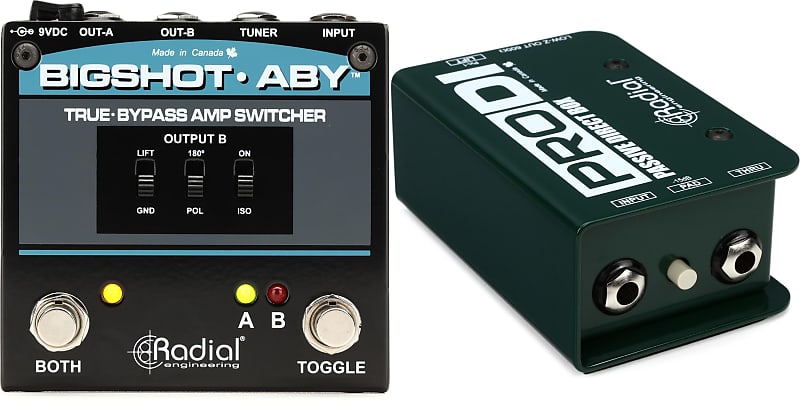 Radial BigShot ABY True-bypass Switch Pedal Bundle with | Reverb