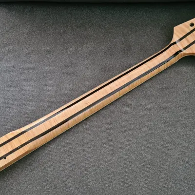 27" Baritone Scale Length Flamed Maple Conversion Neck Ebony | Reverb