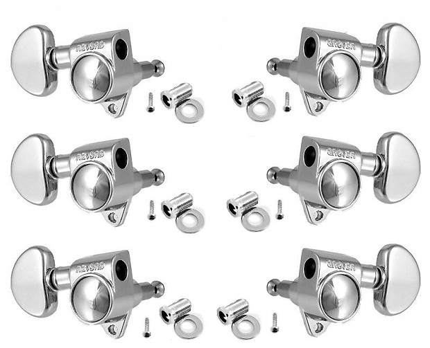 Grover Rotomatic Chrome Tuners 3+3 SET for Gibson Les Paul | Reverb