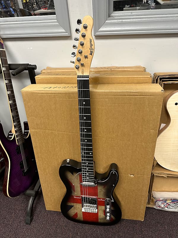 Leo Jaymz British Flag Union Jack Tele | Reverb