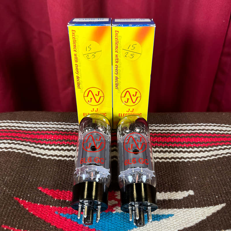 JJ Electronic 6L6GC Pair Amplifier Power Tubes Duet 6L6 Pair | Reverb