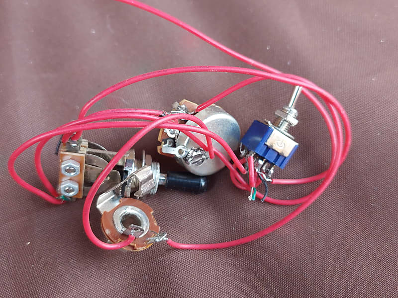 3 way 1 volume Reverse phase coil tap Wiring Harness | Reverb UK