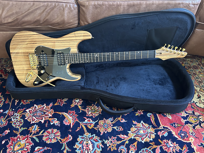 Kiesel Delos 2023 Zebrawood top wood, Black Limba body, Wenge | Reverb