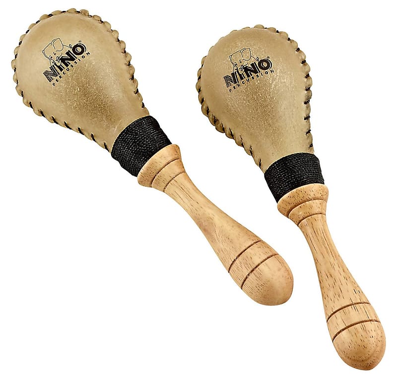 Paire de maracas Rawhide ovale en cuir - petit modèle - | Reverb