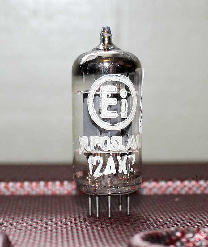 EI 12AX7 YUGOSLAVIA ECC83 W/ TELEFUNKEN SMOOTH PLATE TIGHT | Reverb