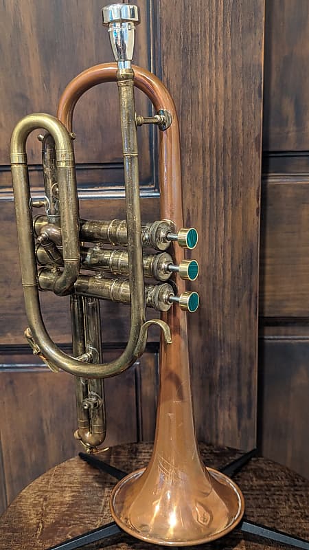C.G. Conn 12A Cornet w/ Coprion bell & Kanstul mp | Reverb