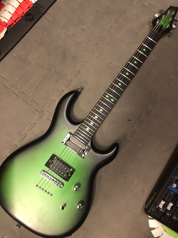 Kiesel DC127m - Stainless Steel Frets Green burst | Reverb