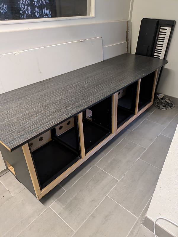 Sound Construction Supply 4-Bay Slant 12u Credenza Studio | Reverb