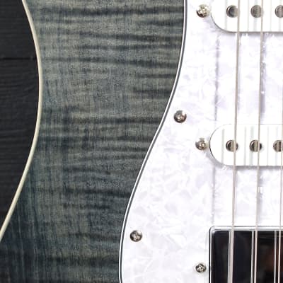 Jet JS-450 TBK Transparent Black Electric Guitar Deluxe Gig | Reverb