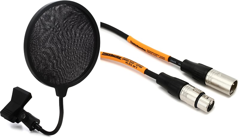 On-Stage Stands ASVS6B Nylon Pop Blocker Bundle with Pro Co | Reverb