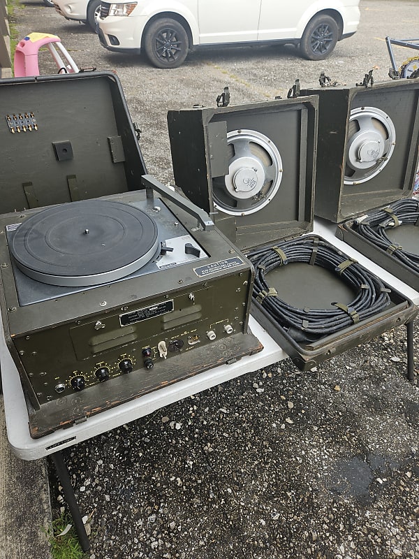 Vintage bogen audio .USA army sound system / pa. Record | Reverb