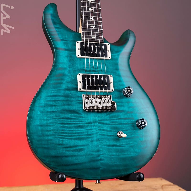 PRS CE 24 Electric Guitar Iris Blue Smoked Wrap Burst (Satin) | Reverb