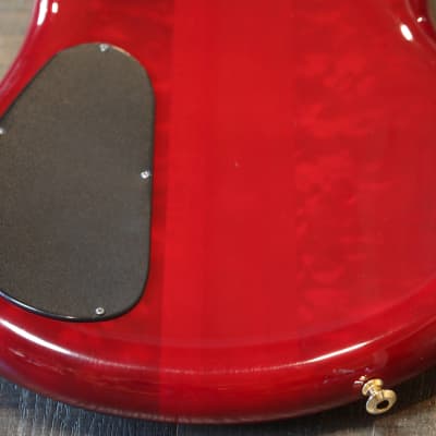 Spector Euro 4 LX 4-String Electric Bass Guitar Trans Red + | Reverb