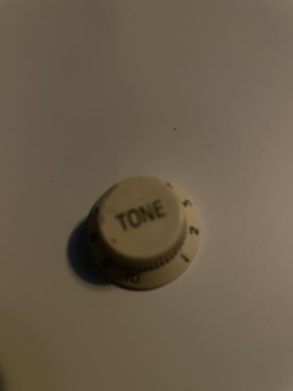 Fender Tone knob 1980s Aged white | Reverb