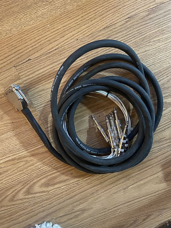 Proco Acculink ACN8 DB25 to Male TRS 8 Channel 15' Snake | Reverb