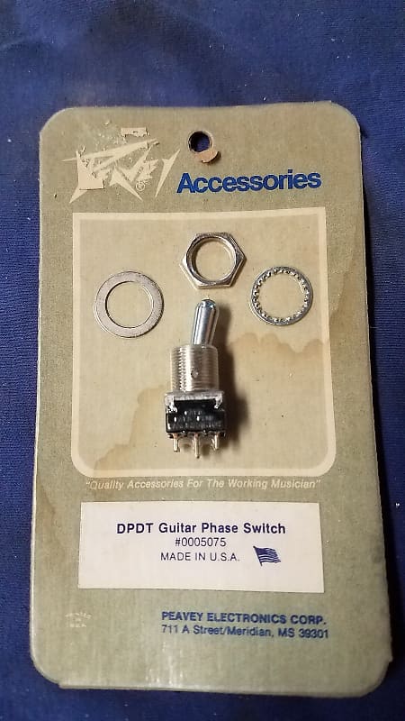 Peavey NOS DPDT pickup phase switch, T-40, T-60 1970's+ | Reverb