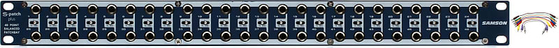 Samson S-Patch Plus 48-point Balanced Patchbay Bundle with | Reverb