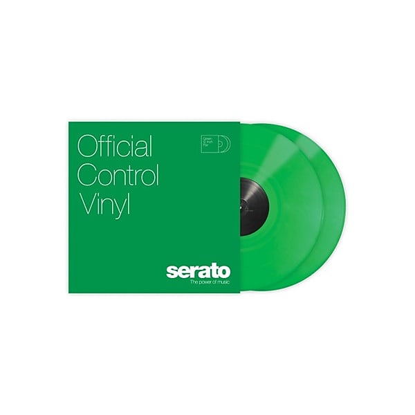 Serato 12 Serato Control Vinyl [Green] Set of 2 Serato | Reverb