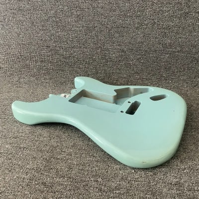 Light Blue Basswood Stratocaster Strat Style Guitar Body | Reverb