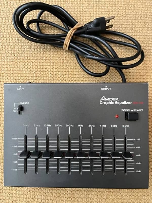 AMDEK GEK-100 Graphic Equilizer 1980-82 - Black | Reverb